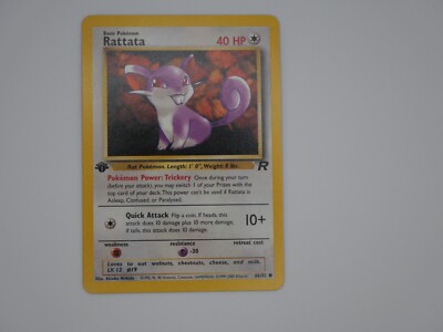 2000 Pokemon Team Rocket Rattata 1st Edition #66/82 NM | eBay