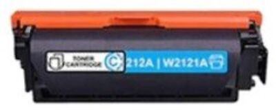 2 X Toner W2121A ciano compatibile 212A con chip per Hp Color LaserJet ...