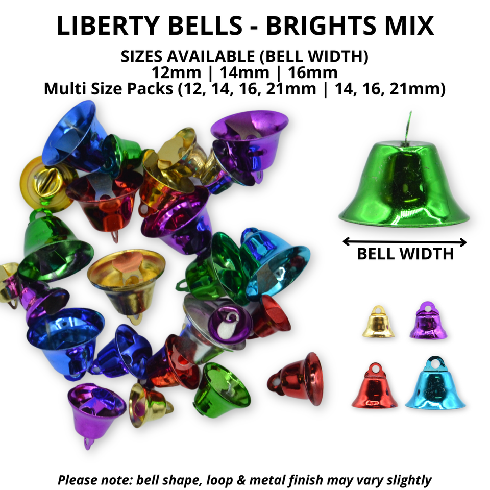 Liberty Bells - Mini Christmas Craft Bells - Festive Decorations | eBay UK