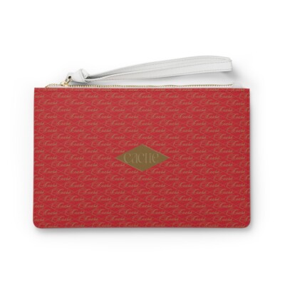 Caché Word Pattern Clutch Bag (Red) | eBay