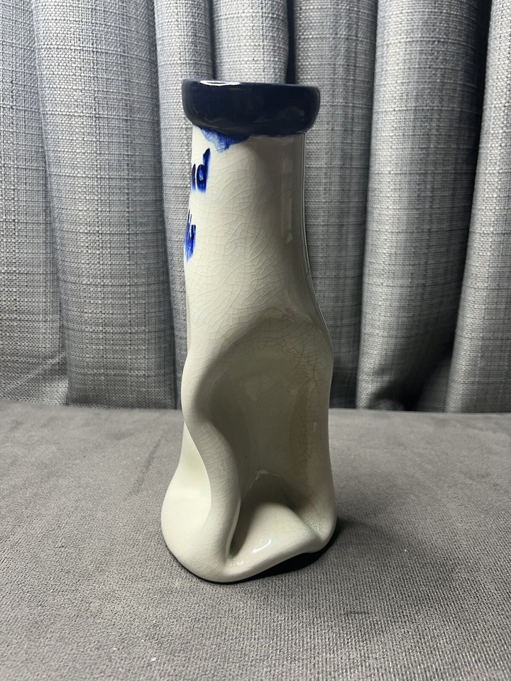 Rocky Mountain Pottery Smashed Bottle Vase Thermopolis Wyoming Crackle ...