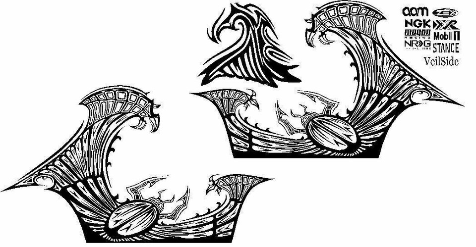 FAST AND FURIOUS FITS NISSAN 350Z DK TOKYO DRIFT CAR VINYL DECALS BOTH ...