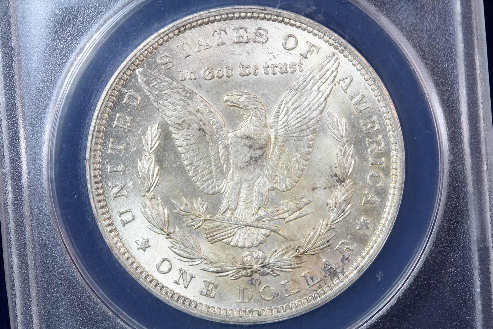 1888-O Morgan Dollar VAM-1B1 Die Break Dot WOW! ANACS VAM-1B EDS MS61 ...