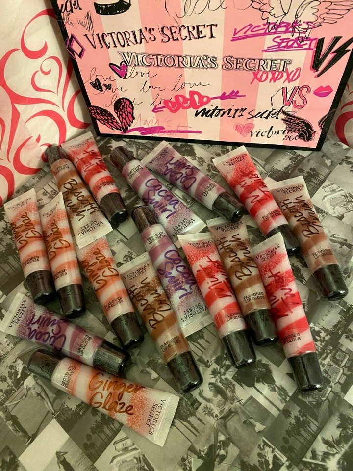 3x LOT VICTORIA'S SECRET LIP GLOSS BEAUTY RUSH Cherry Sugar Melon ...