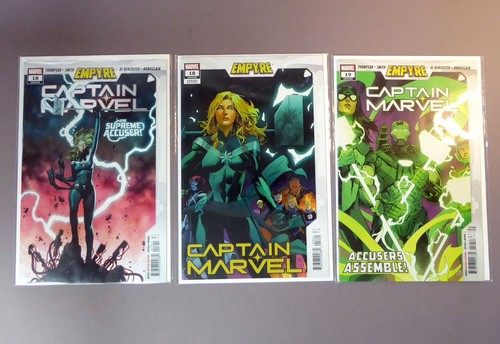 Captain Marvel #18 & #19, 1st App of Lauri-Ell, 3 Marvel Comics, Mora ...
