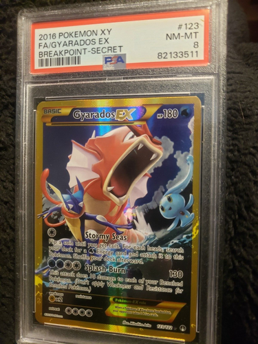 POKEMON XY BREAKPOINT 123 FULL ART/GYARADOS EX SECRET PSA 8 | eBay