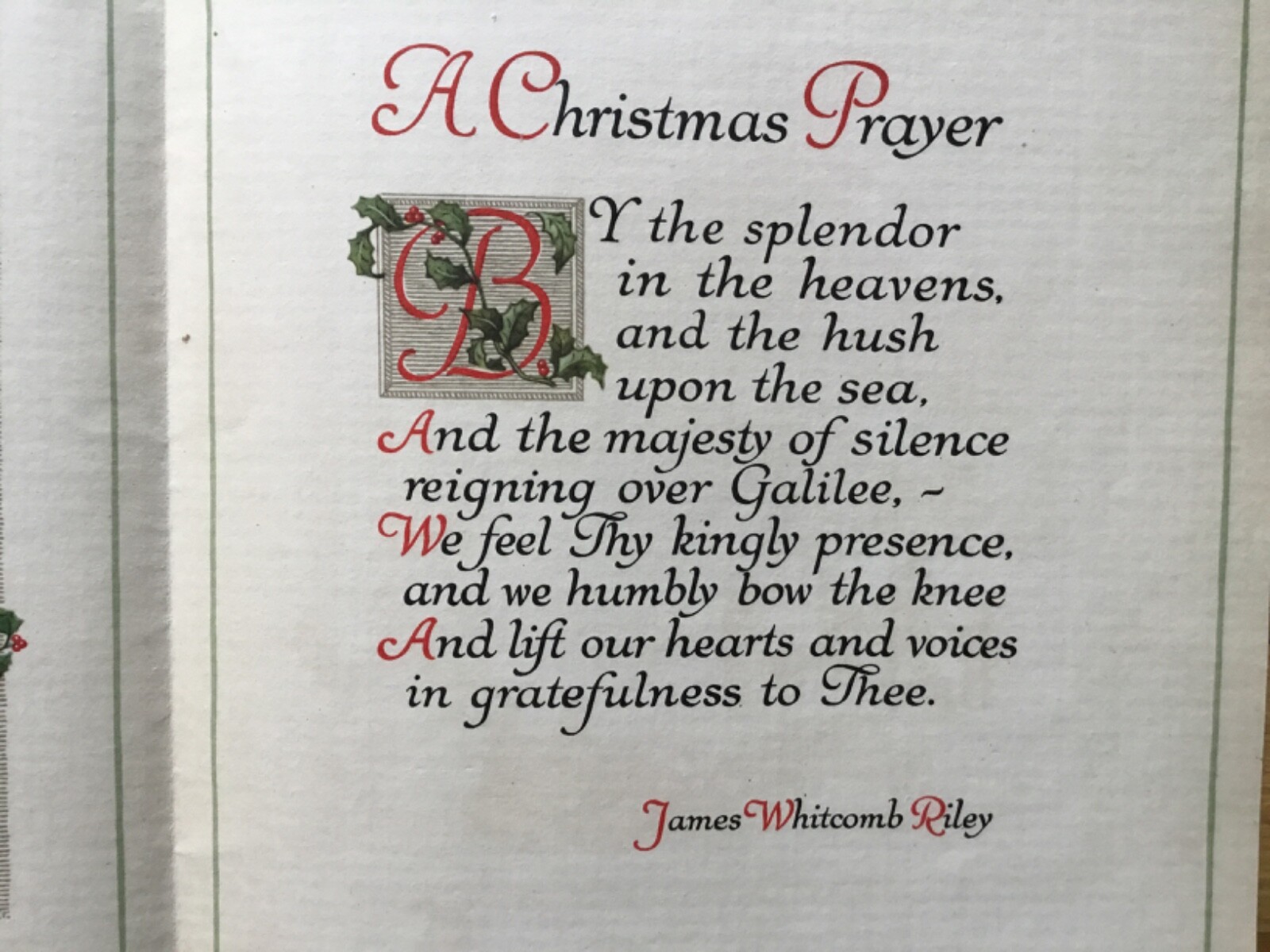 Large VRare VG 1920 Volland Salesman Christmas Card poem by James ...