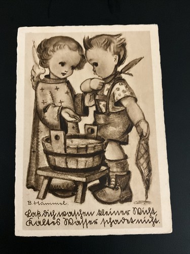vintage hummel postcard by B. Hummel # 4496 Published By Josef Muller ...