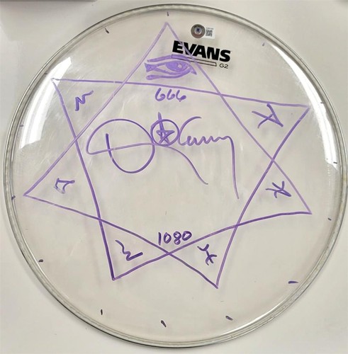 Danny Carey signed Stage Used Drumhead 15'' Tool Drummer Autograph ...