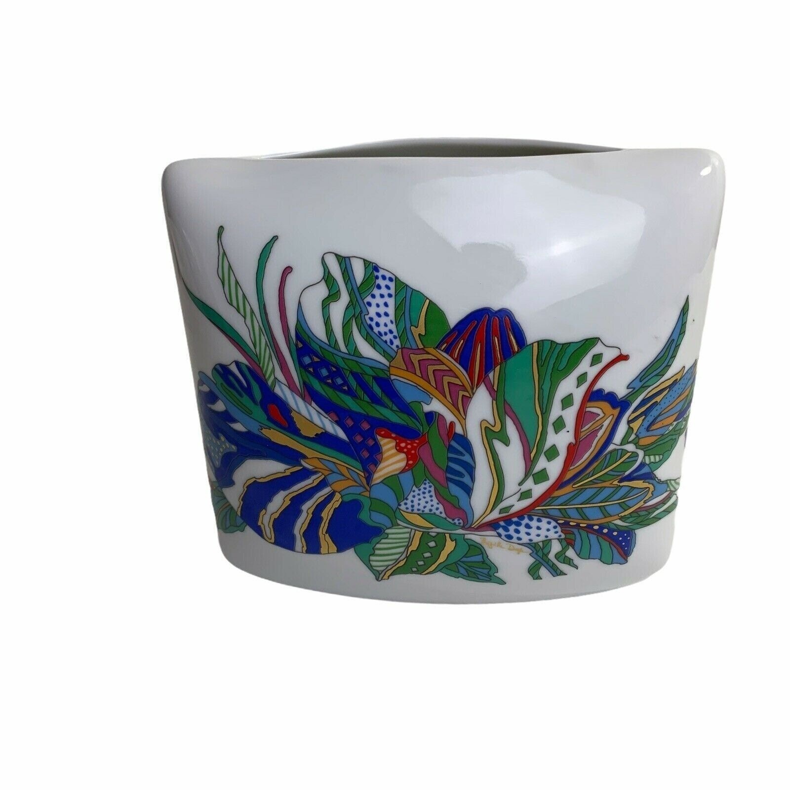 Brigette Deoge for Rosenthal, Germany Mid Century Pillow Vase Bright ...