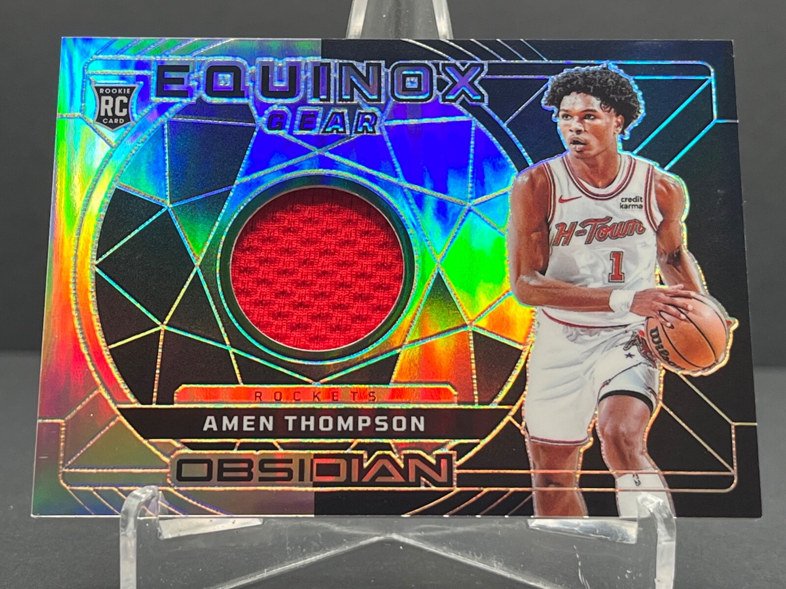 2023-24 Panini Obsidian AMEN THOMPSON /249 Jersey Rookie Patch Equinox ...