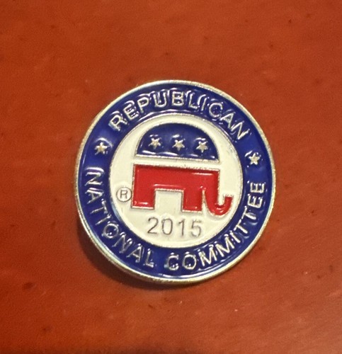 2015 Republican National Committee hat jacket Lapel Pin 3/4” VTG tie ...