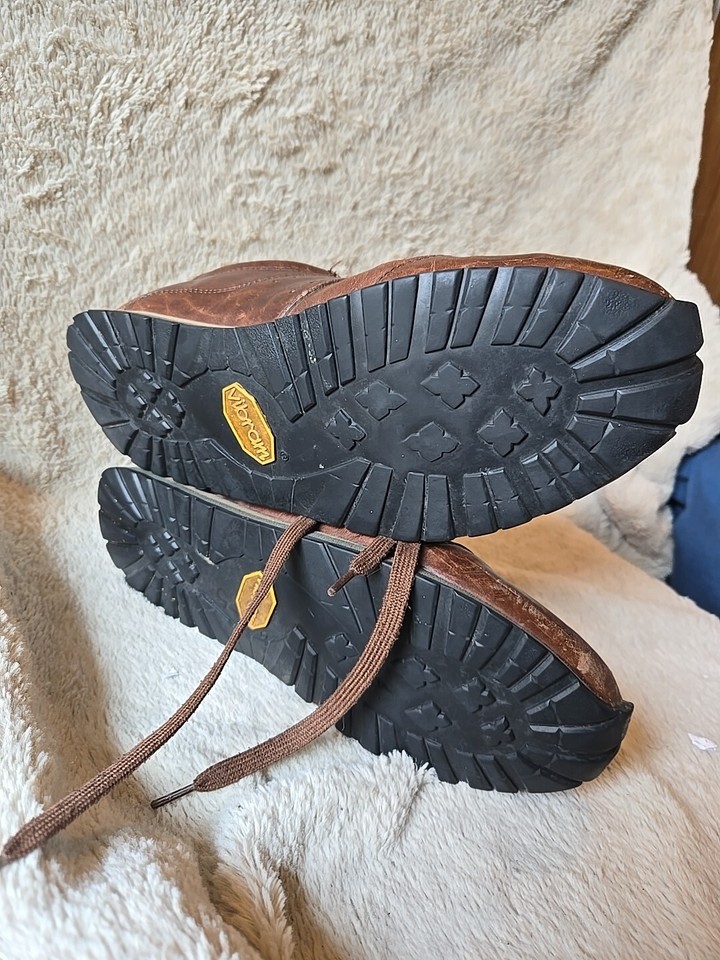 Men's HS TRASK Leather Shoes Size 9M Brown Sneakers Comfort T-toe H7522 ...