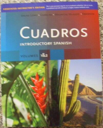 Cuadros Introductory Spanish Volumes 1 2 (Annotated Instructors E ...