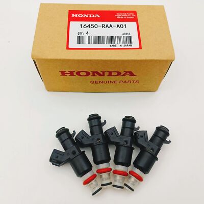 4X Fuel Injectors 16450-RAA-A01 For 03-11 Honda Accord Element CR-V 2 ...