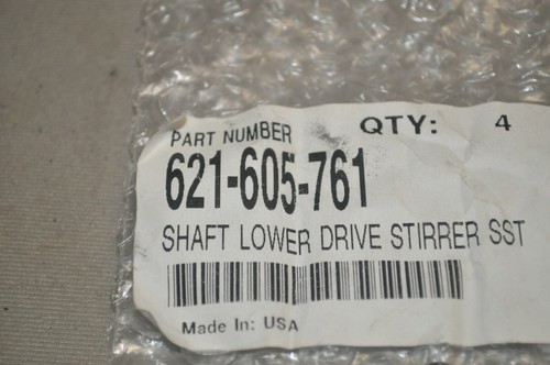 3 LECO MODEL 621-605-761 SHAFT LOWER DRIVE STIRRER SST FOR AC600 ...