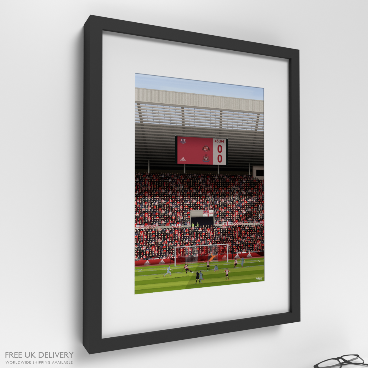 AFC Sunderland Stadium of Light Defoe Print Football Art Painting ...