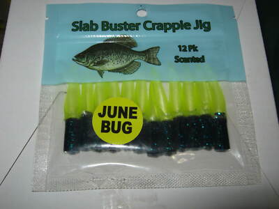 2 inch Slab buster crappie jig (junebug) | eBay