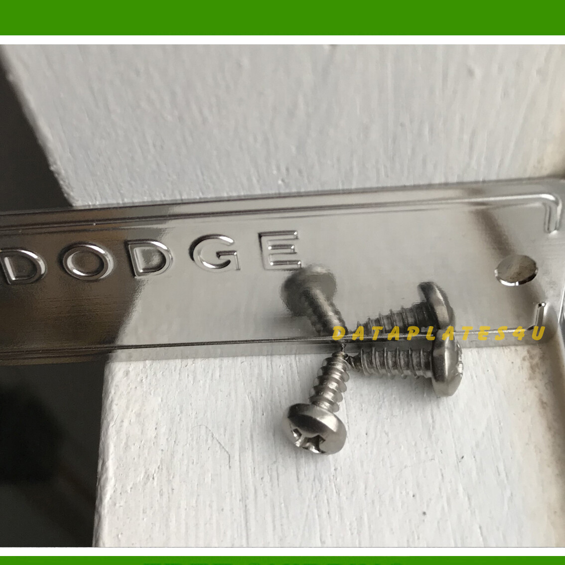 DODGE PLATE CAR TRUCK DATA TAG | eBay
