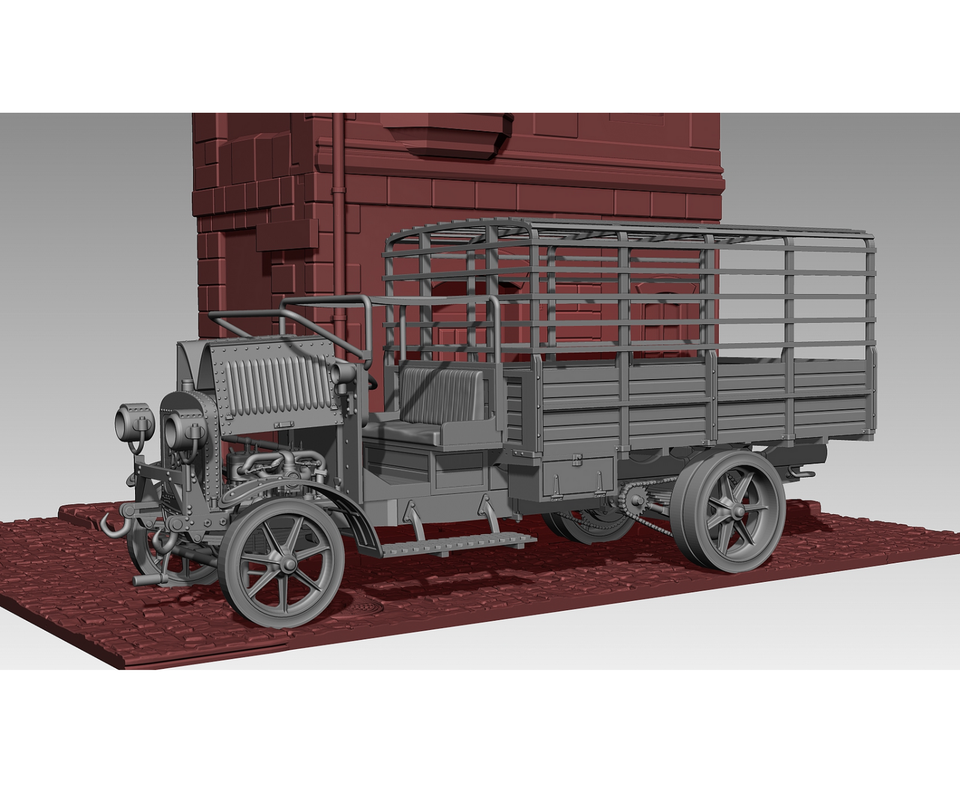 3D printed Berliet CBA 1/72 scale WW1 French model kit BERLIET CBA ...