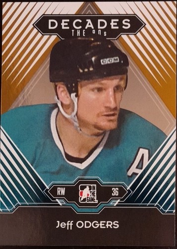 2013 - 2014 ITG Jeff Odgers Decades The 90's Gold /30 #70 Hockey Card ...