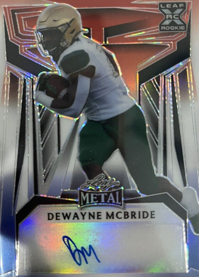 2023 Leaf Draft - Autographs #BA-DMB DeWayne McBride (AU, RC) for sale ...