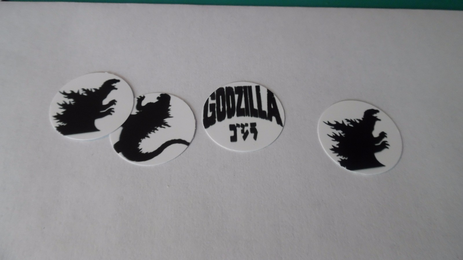 Pre Cut One Inch Bottle Cap Images Godzilla Free Shipping | eBay