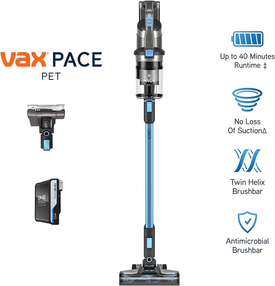 VAX ONEPWR Pace Pet Cordless Vacuum Cleaner No battery and charger ...