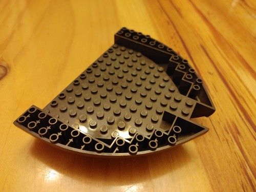Lego Pirate Dark Brown Ship / Boat Hull Brick 16 x 13 x 2 64651 For ...