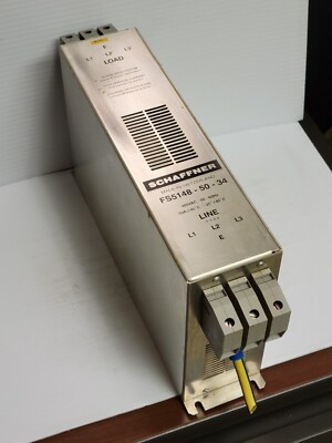 SCHAFFNER LINE FILTER MODULE FS5148-50-34 FS51485034 480VAC - USED | eBay