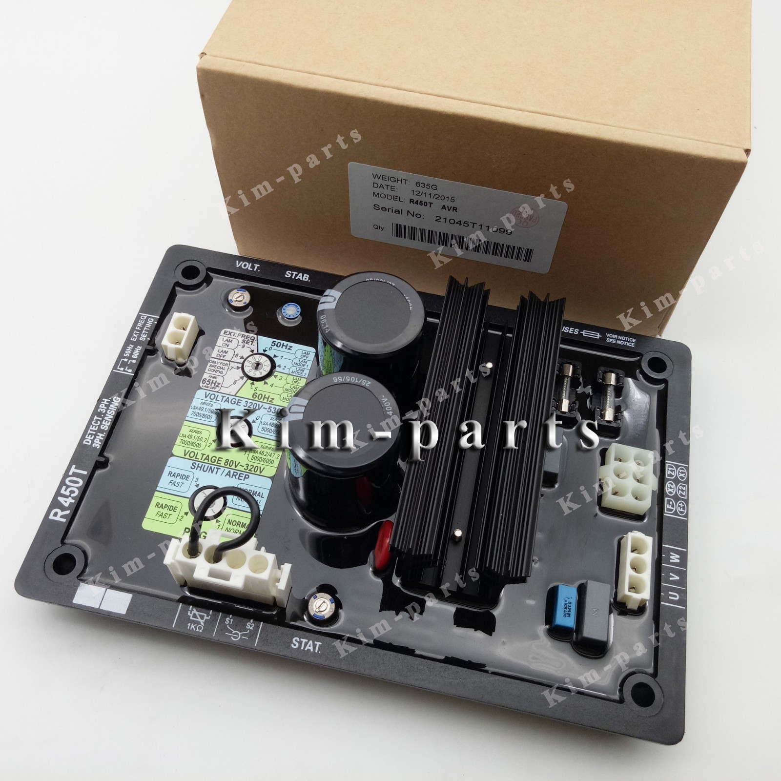 Leroy Somer Brushless Generator 3 Phase AVR R450T Automatic Voltage ...
