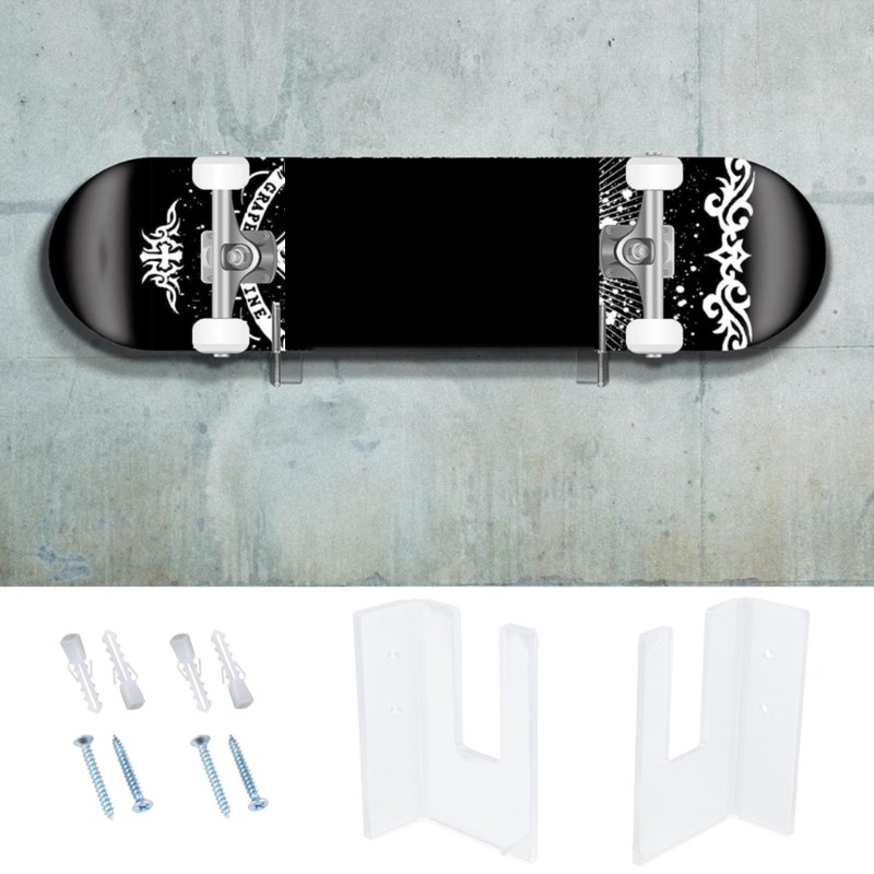 1 Pair Universal Skateboard Wall Hanger Sliding Plate Display Rack ...