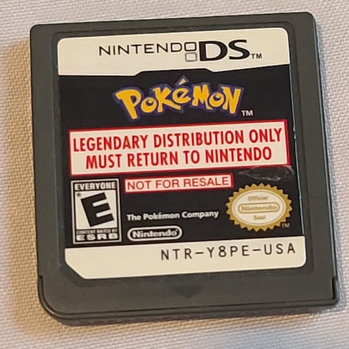 Pokemon Legendary Distribution Not For Resale Nintendo DS Demo ...