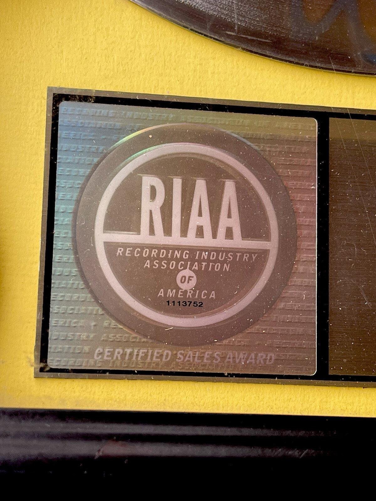 DE LA SOUL "3 FEET HIGH AND RISING RIAA CERTIFIED GOLD RECORD PLAQUE ...