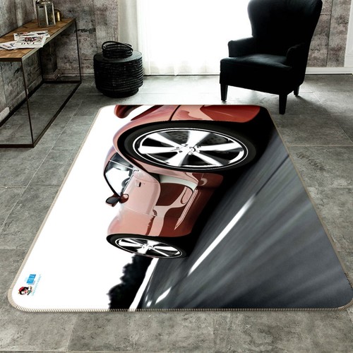 3D Red Racing Car NBC961 Game Rug Mat Elegant Photo Carpet Mat Fay 2023 ...
