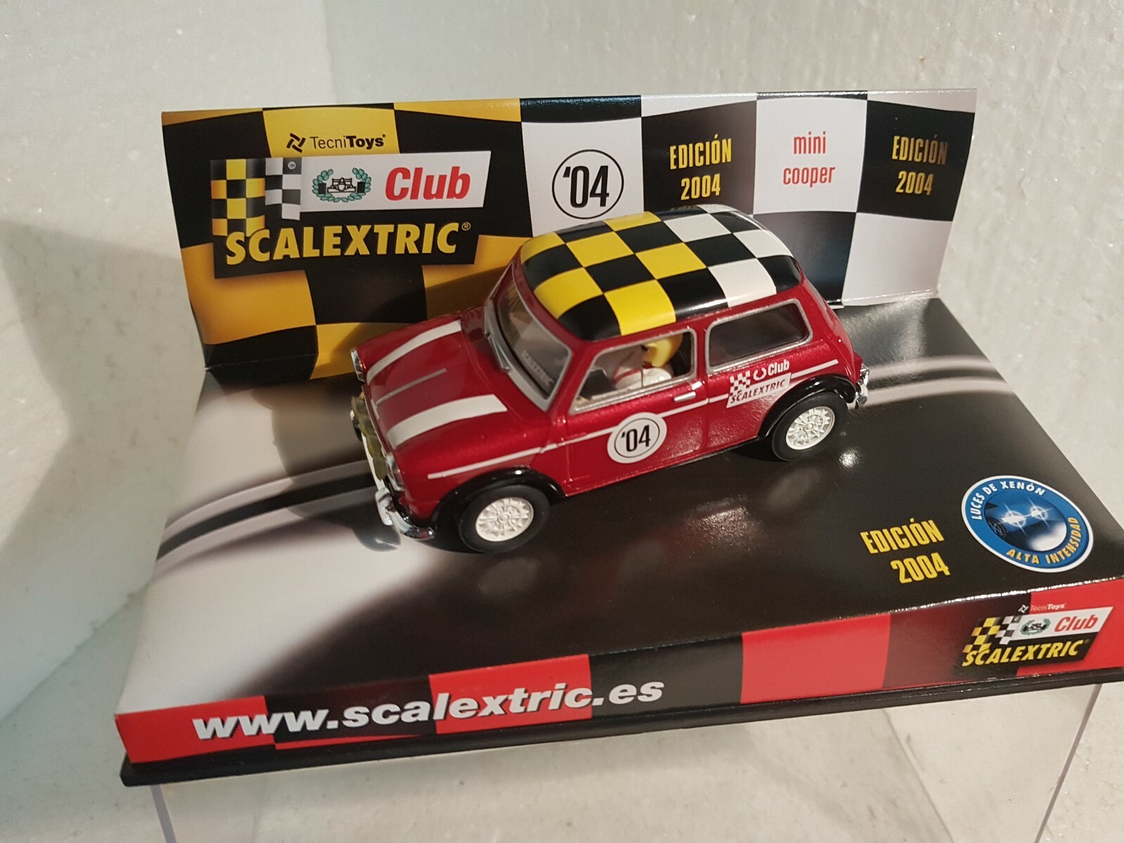 Slot Car Scalextric 6137 Mini Cooper Scalextric Club 2004 (Tire Type 2 ...
