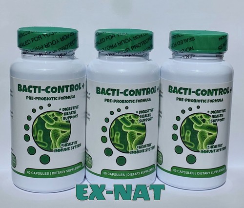 3 BACTI CONTROL PRE PROBIOTIC BACTICURE DIGESTIVE HEALTH SUPPORT VITAL ...