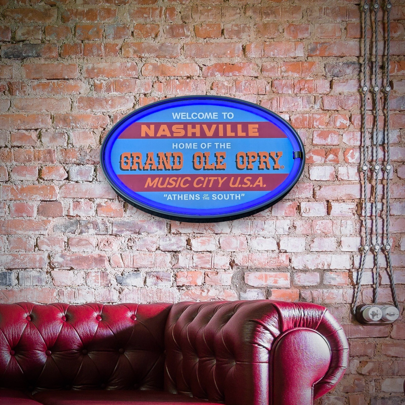 Grand Ole Opry Nashville Music City U.S.A. LED Neon Light Rope Sign ...