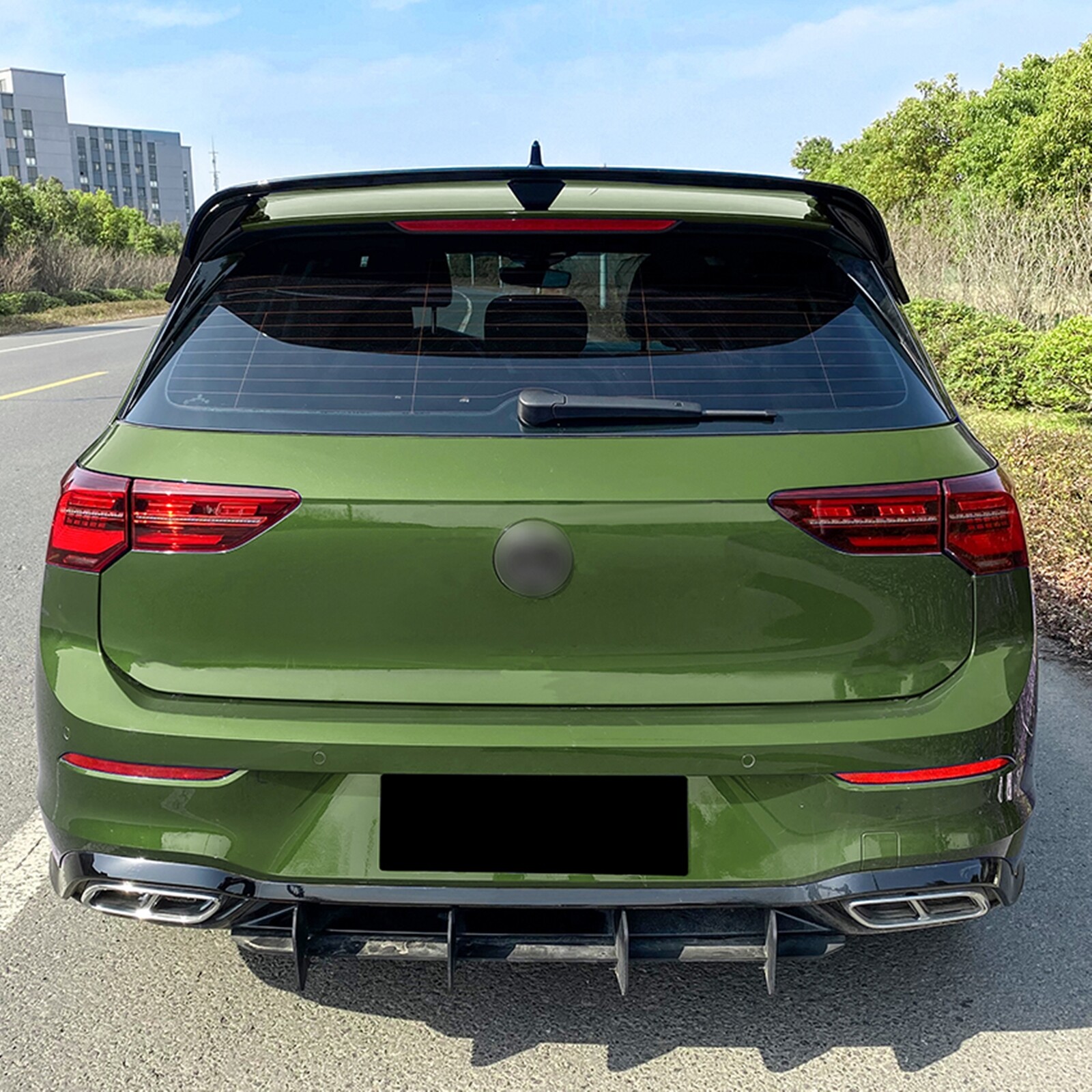 Rear Trunk Spoiler Wing For VW Golf 8 MK8 GTI GTD R 20-23 Hatch Carbon ...