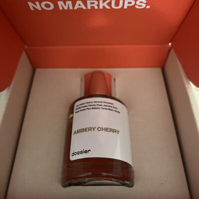DOSSIER AMBERY CHERRY EDP Vegan Perfume Fragrance Parfum Spray 1.7 oz ...