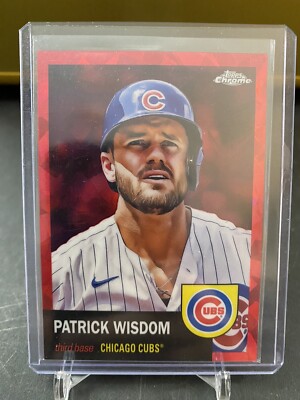 2022 topps chrome platinum anniversary patrick wisdom atomic red ...
