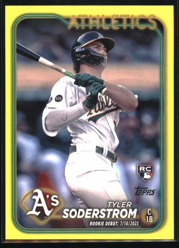 2024 Topps Update Series #US116 Tyler Soderstrom Yellow Rookie Debut RC ...