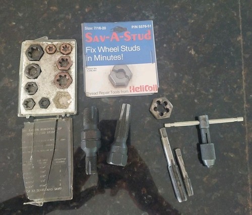 KD 730 Spark Plug Thread Chaser 14mm 18mm Sav-a-stud 7/16 20 Craftsman ...