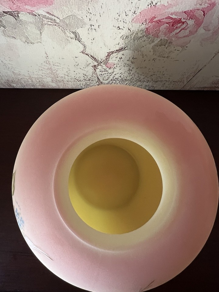 Fenton Glass 6” Burmese Satin Vase Unique from WVA Fenton Factory Gift ...