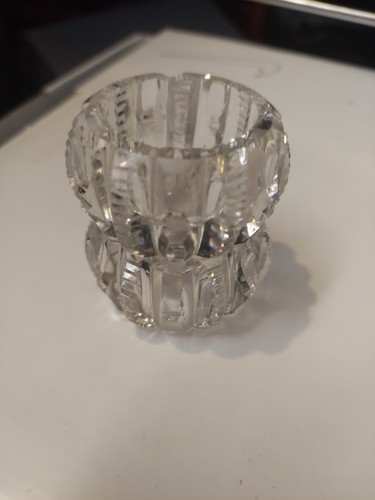 Set of 3 Vintage Open Salt Cellars Clear Ribbed Textured Glass Round | eBay