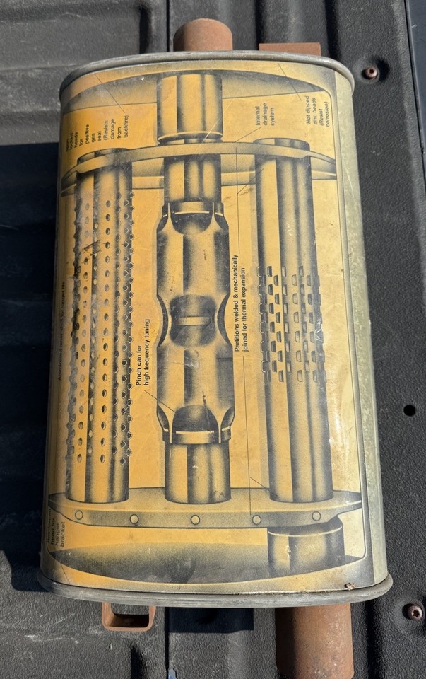 Vintage Walker Muffler Advertising Display Salesman Sample Sign Gas Oil ...