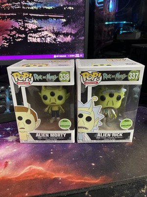 Funko POP! Alien Rick & Morty *2018 Spring Convention Exclusive* Bundle ...