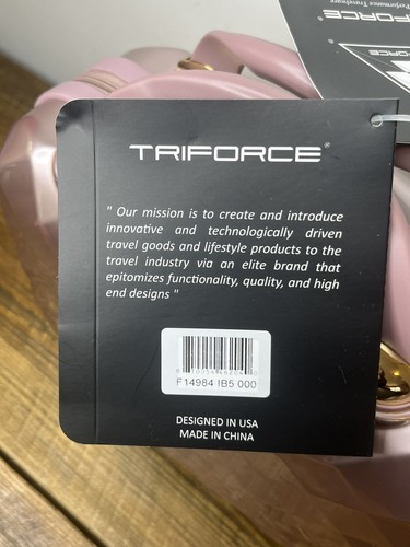 TriForce Firenze Collection Rose Gold Hardside Toilerty Makeup Luggage ...