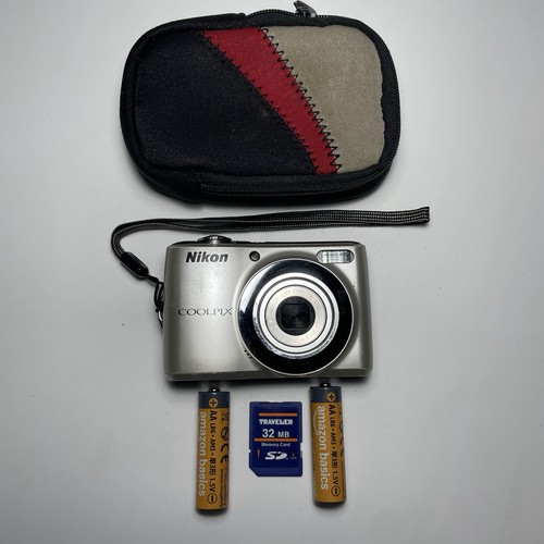 Nikon Coolpix L21 8.0mp Compatc Digital Camera Tested + SD Card, Case ...
