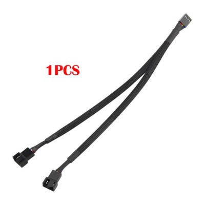 1PCS 4 Pin PC Fan Splitter Y Cable 1 to 2 PWM Power Extension for ATX ...